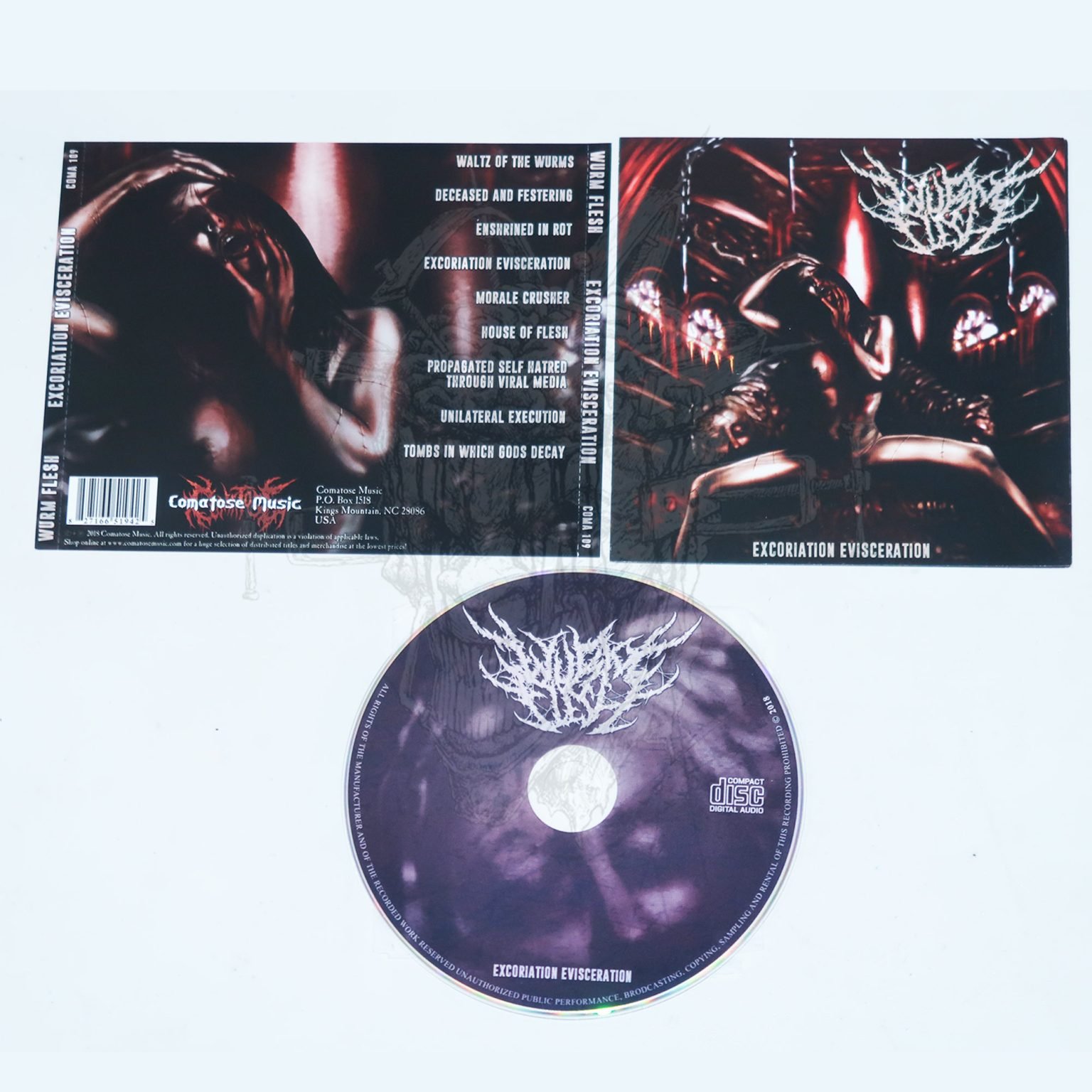 CD – WURM FLESH – Excoriation Evisceration – BRUTAL MIND
